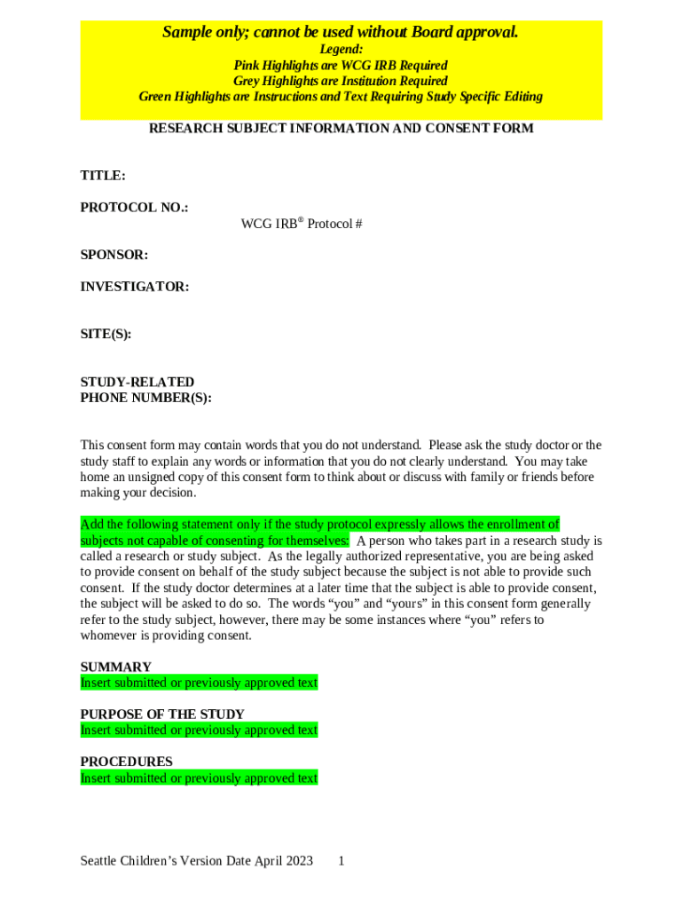 WCG IRB Application Submission Steps - FIU Research Doc Template | pdfFiller