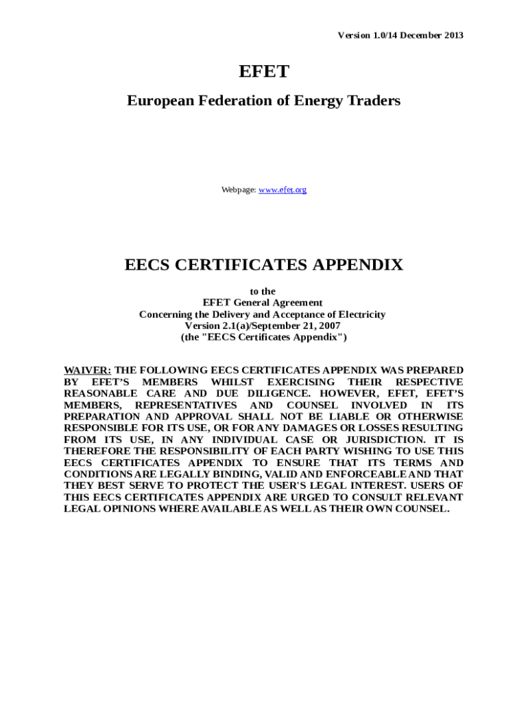 eecs certificate & national scheme certificate appendix Doc Template ...