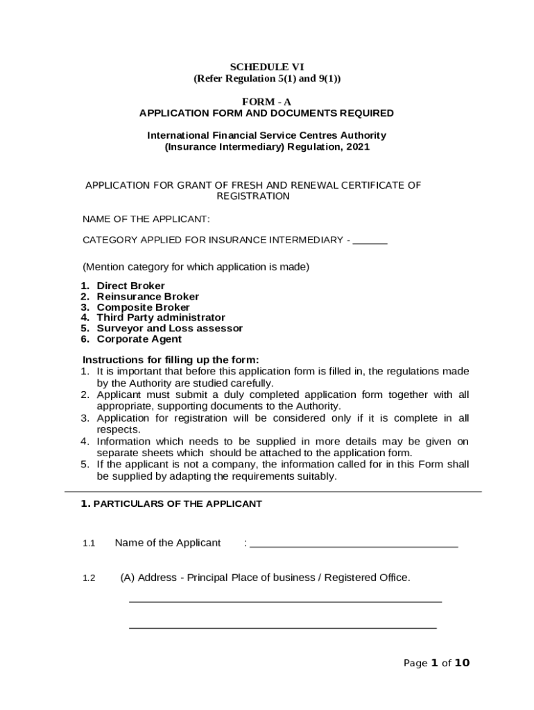 Application for setting up of International Branch ... Doc Template ...