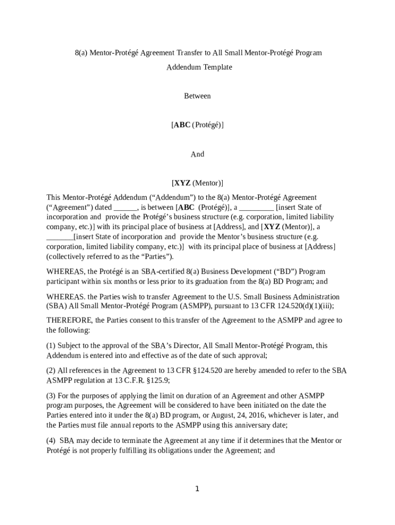 8(a) transfer addendum.docx Doc Template | pdfFiller