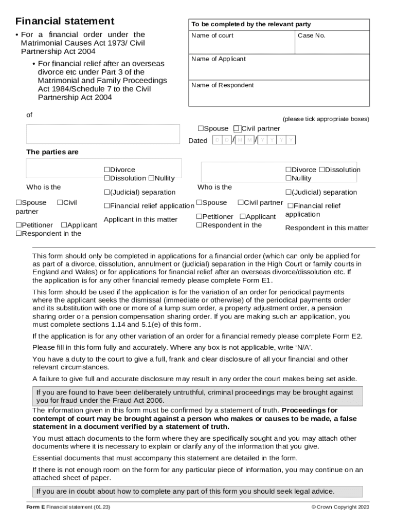 Divorce and civil partnership dissolution s Doc Template | pdfFiller