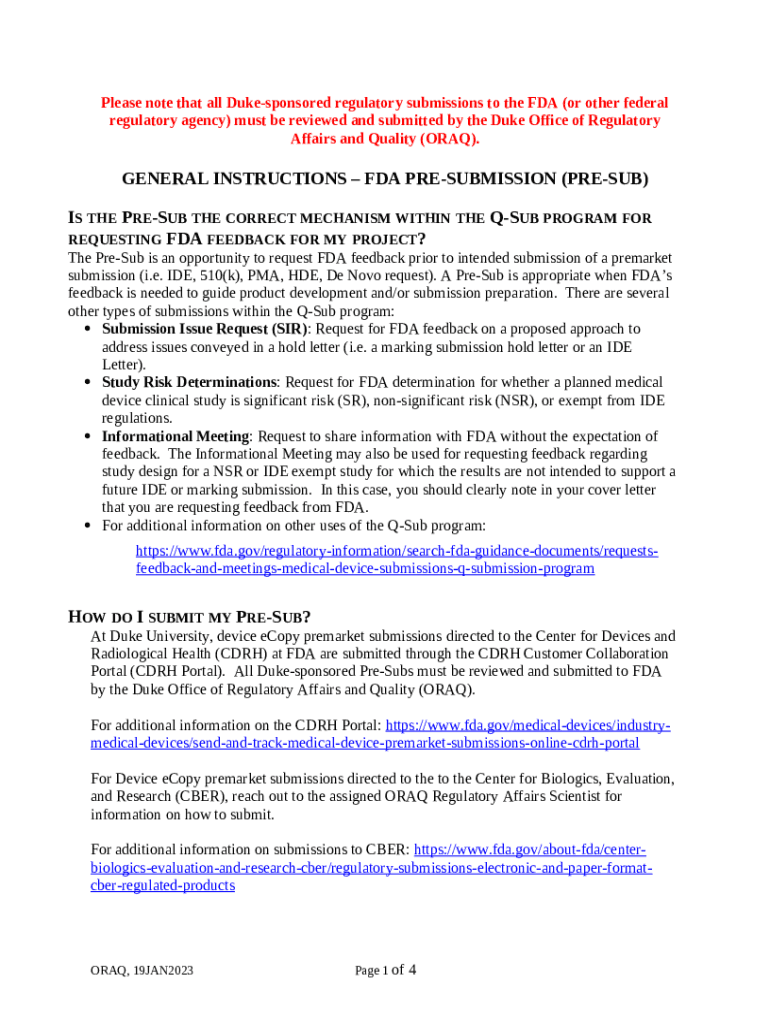 GENERAL INSTRUCTIONSQsub TEMPLATE - medschool duke Doc Template | pdfFiller