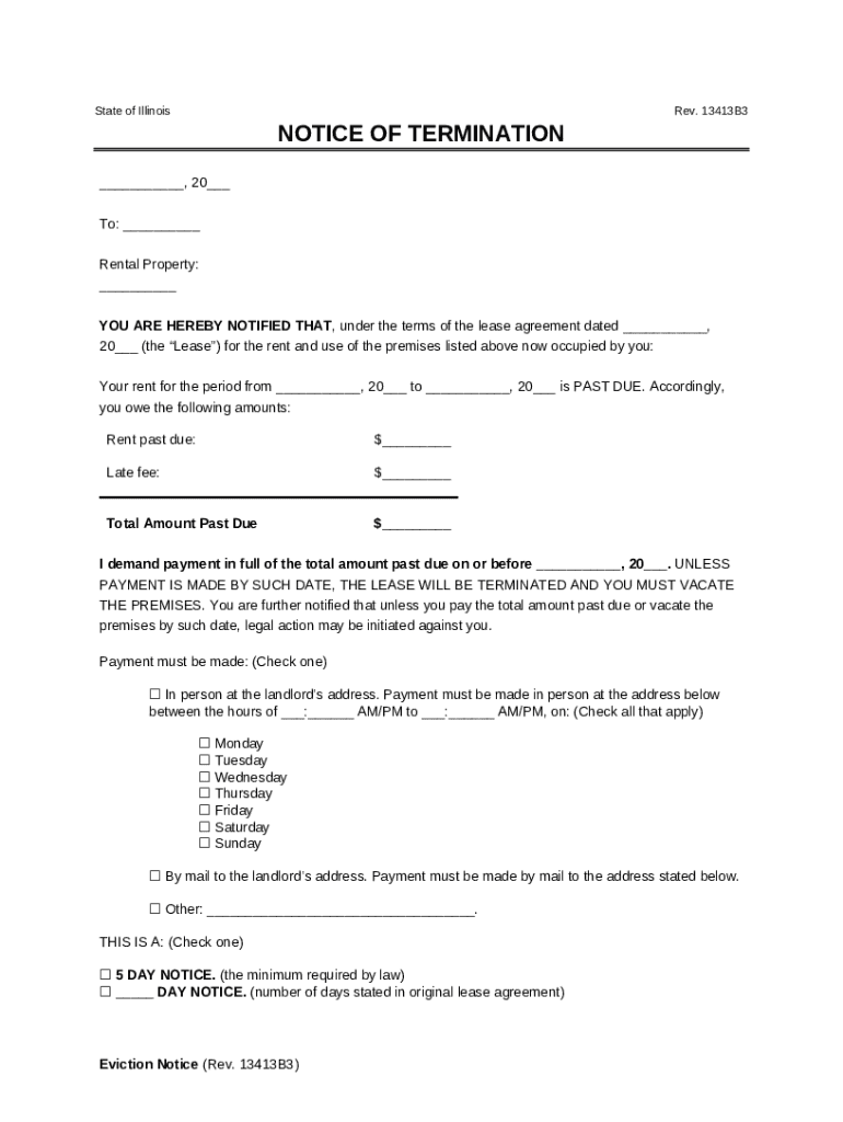 Free Late Rent Notice TemplatePDF & Word Doc Template | pdfFiller