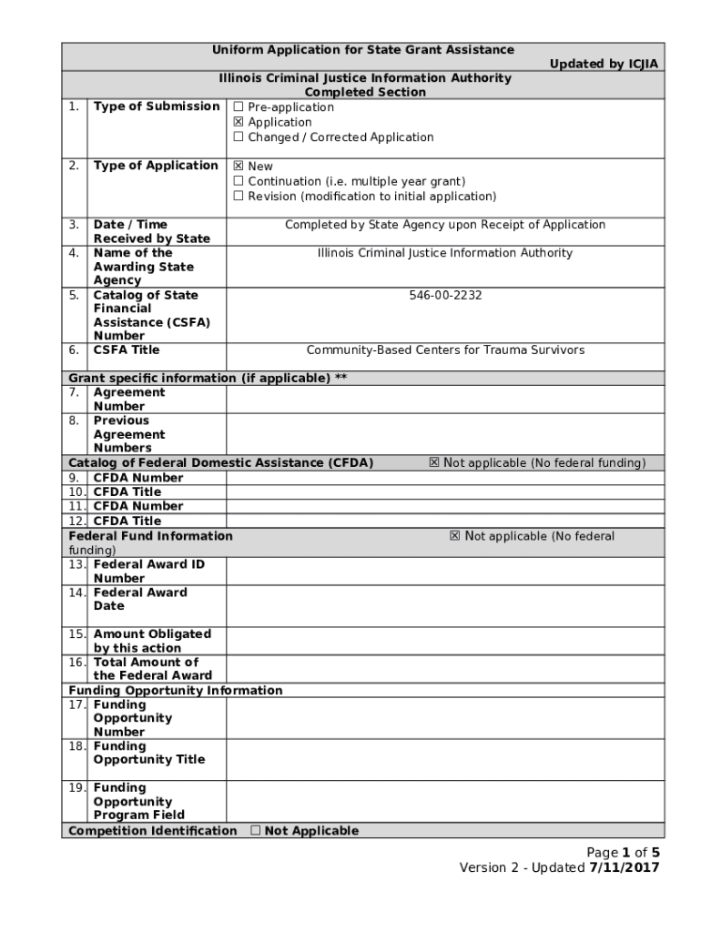 Completed and signed Uni State Grant Application (Word). Doc Template ...