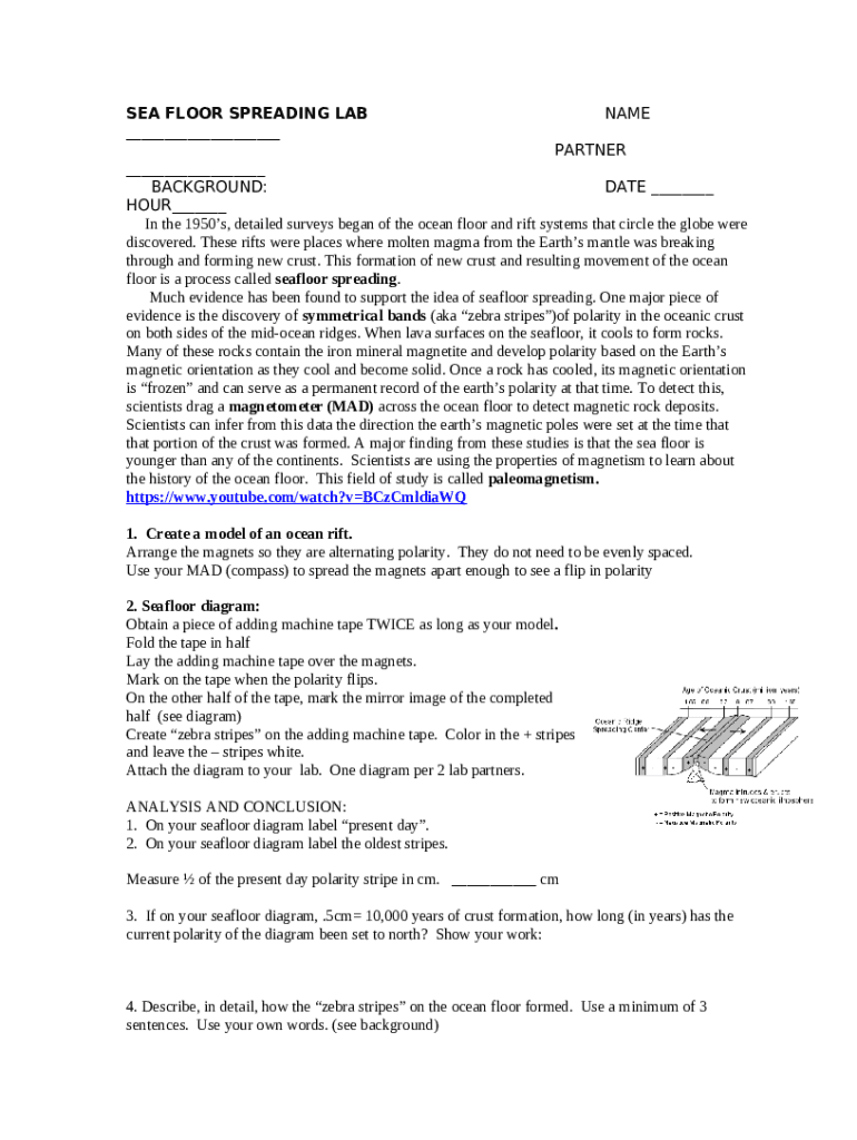 Harry Hess: One of the Discoverers of Seafloor Spreading Doc Template ...