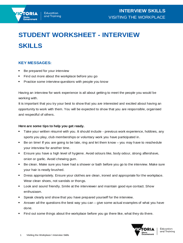 Interview Lesson Plan, Worksheet & Activities Doc Template | pdfFiller