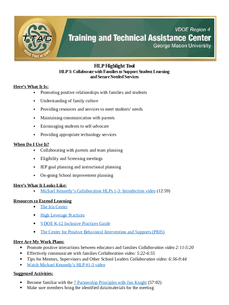 News From CEC: High-Leverage Practices in Special ... Doc Template ...