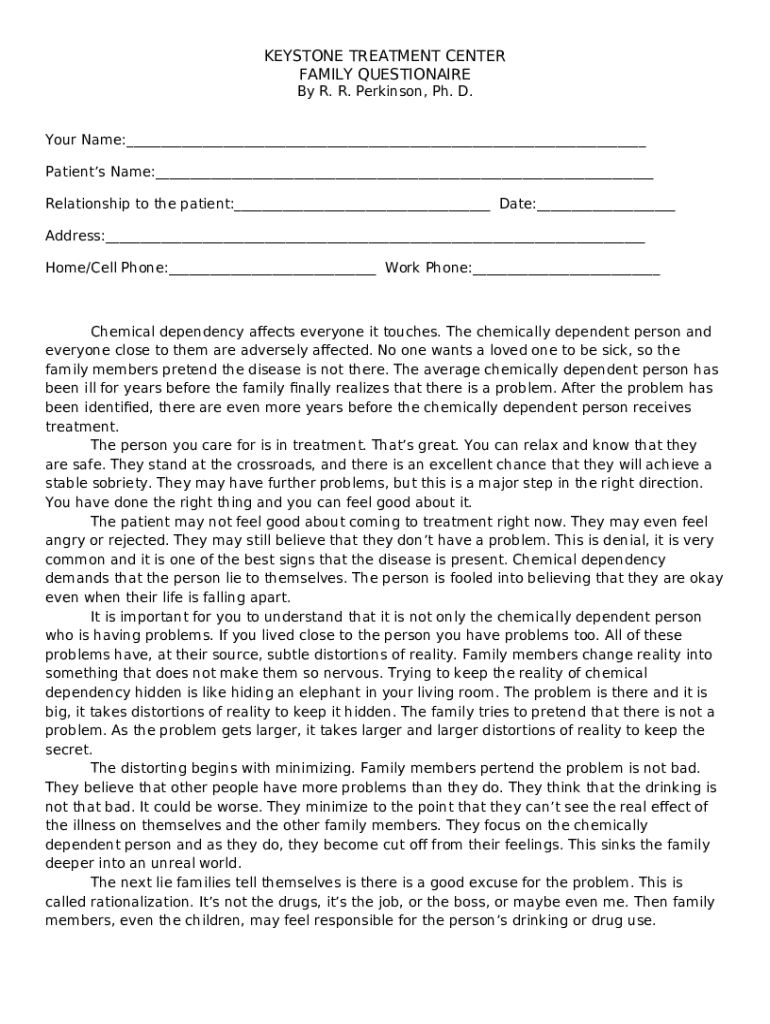 Downloadable Family Questionnaire Doc Template | pdfFiller