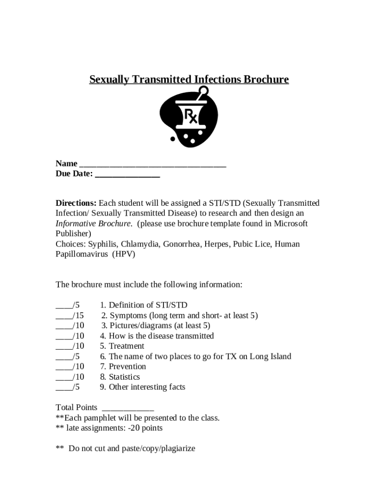 Sexually Transmitted Infections (STIs) Areas of Research Doc Template ...