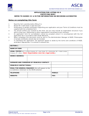 CB application Doc Template | pdfFiller