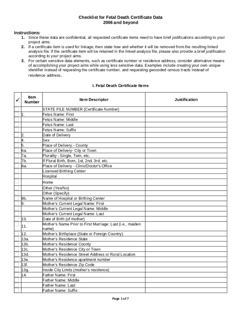 Fetal death certificate data quality: a tale of two U.S. counties Doc ...