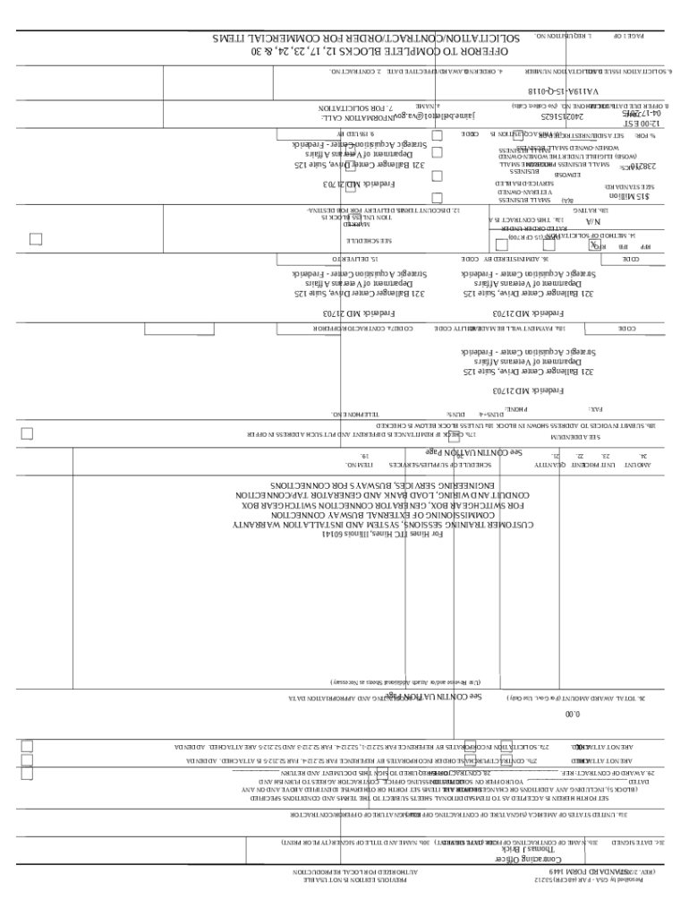 Continuation To SF-1449, Contract Number 19UZ8023Q000 Doc Template ...