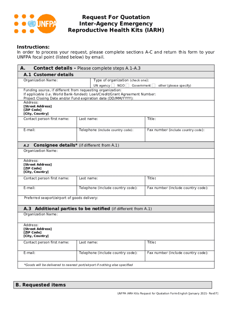 request for proposal (rfp) - UNFPA EECA Doc Template | pdfFiller