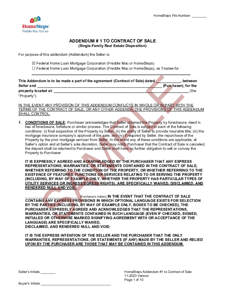 Fillable Online Homesteps Addendum FormFill Out and Use This PDF Fax ...
