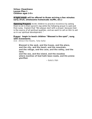 Promoting Healthy Habits: Personal Hygiene Lesson Plan ... Doc Template ...