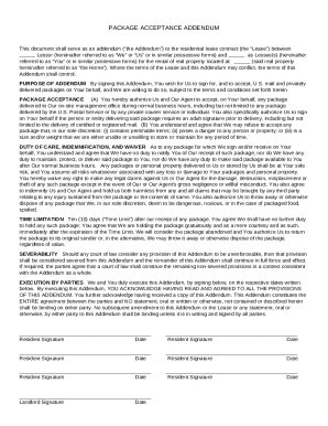 Lease Addendum Template - Fill Online, Printable, ... Doc Template ...