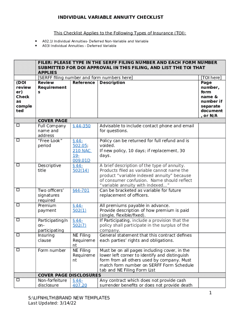 Life and Health - Nebraska Department of Insurance Doc Template | pdfFiller