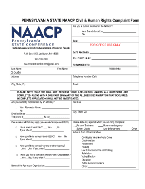 Fillable Online NAACP Complaint Form Final-LK.docx Fax Email Print ...