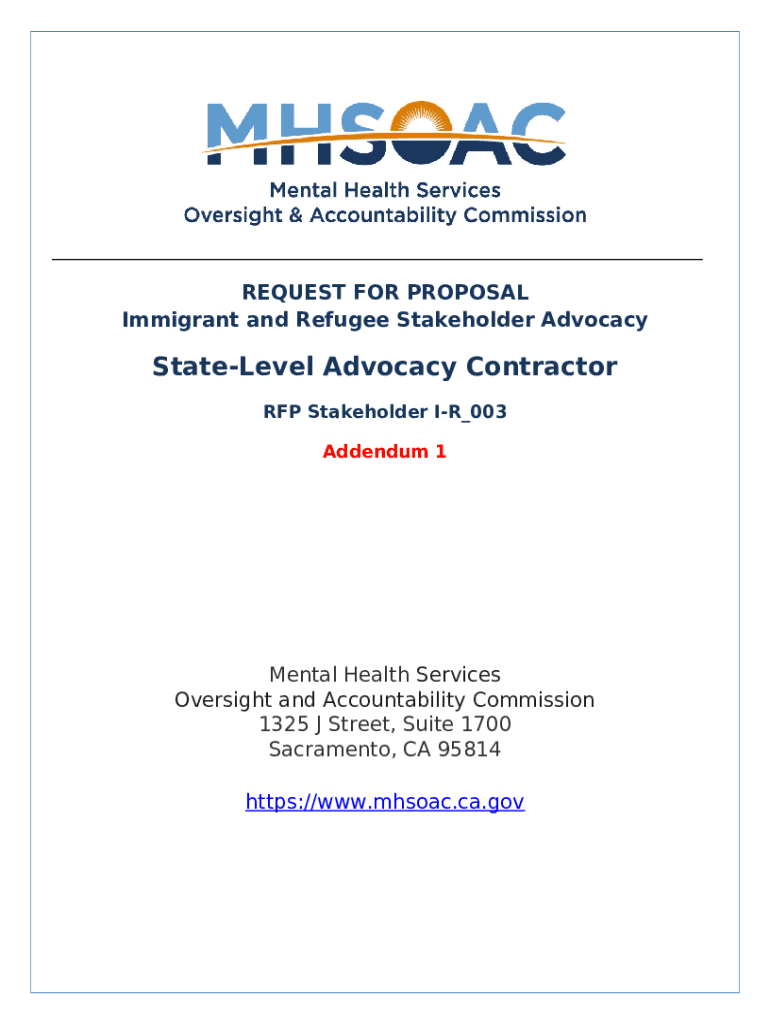 immigrants and refugees. Stakeholder I-R003 - mhsoac ca Doc Template ...