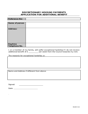 Discretionary Housing Payments and Council Tax Exceptional ... Doc ...