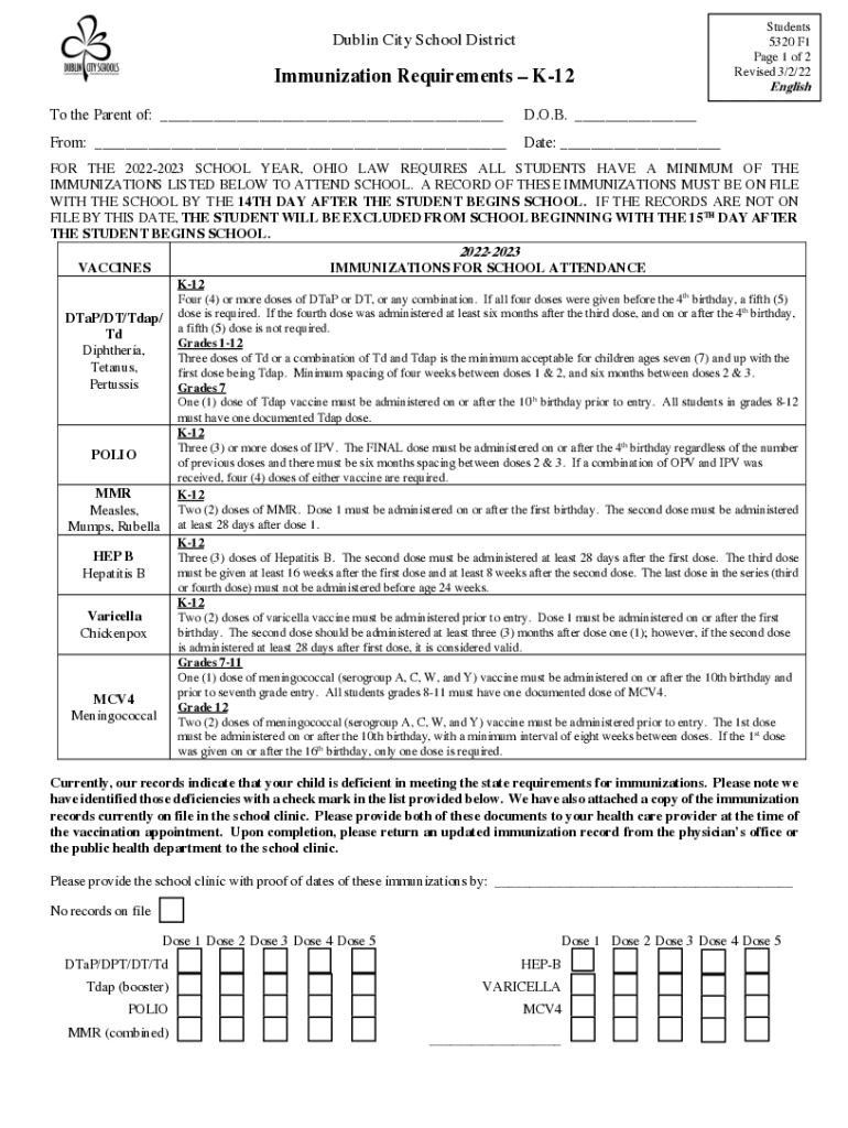 Fillable Online Adult and Children Immunizations Fax Email Print ...