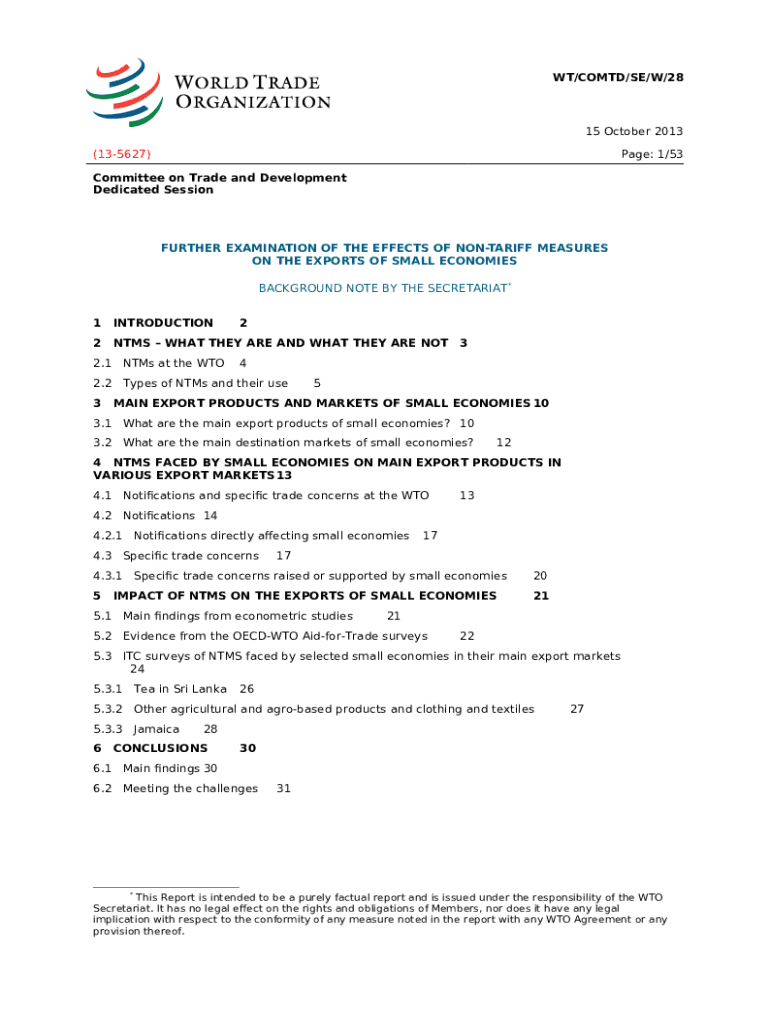 Bilateral effects of non-tariff measures on international trade Doc ...