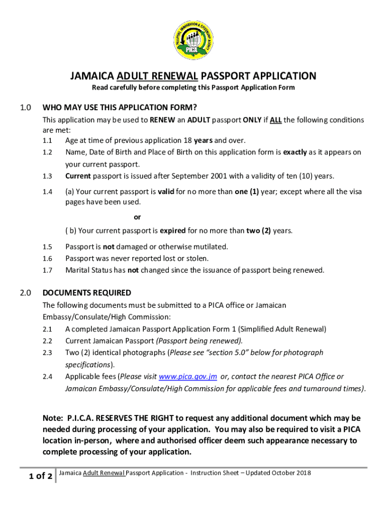 Fillable Online FAQs for online adult passport renewal application service Fax Email Print ...