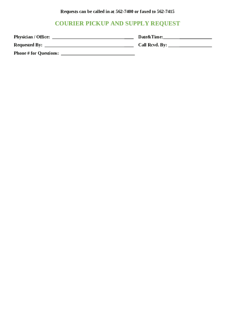 Courier ServiceEnvironmental Samples Doc Template | pdfFiller