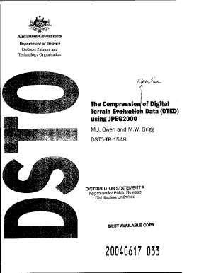 Fillable Online The Compression of Digital Terrain Elevation Data (DTED ...