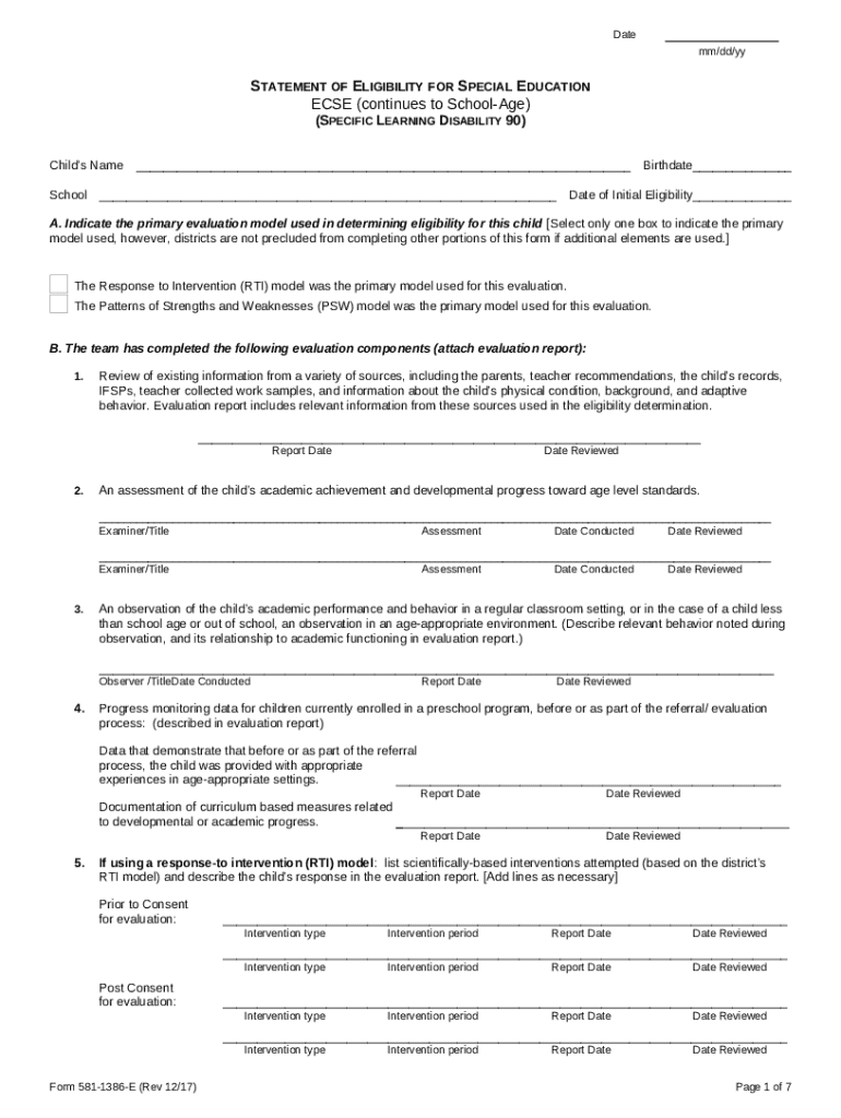 Eligibility Guidelines - SLD - Nebraska Department of Education Doc ...
