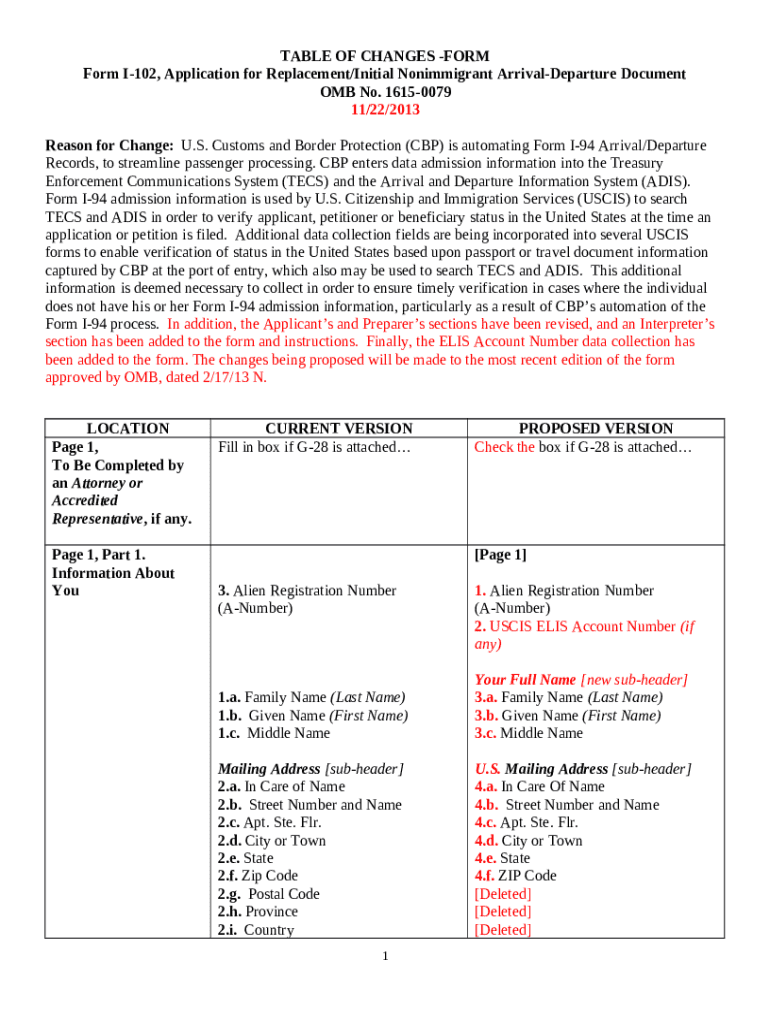 Instructions for I-102, Application for Replacement/ Initial ... Doc ...