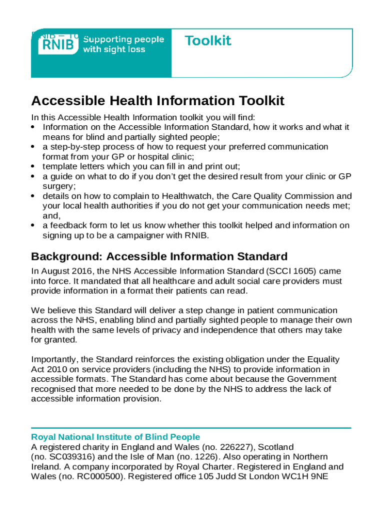 The critical role of accessibility in health ination Doc Template | pdfFiller