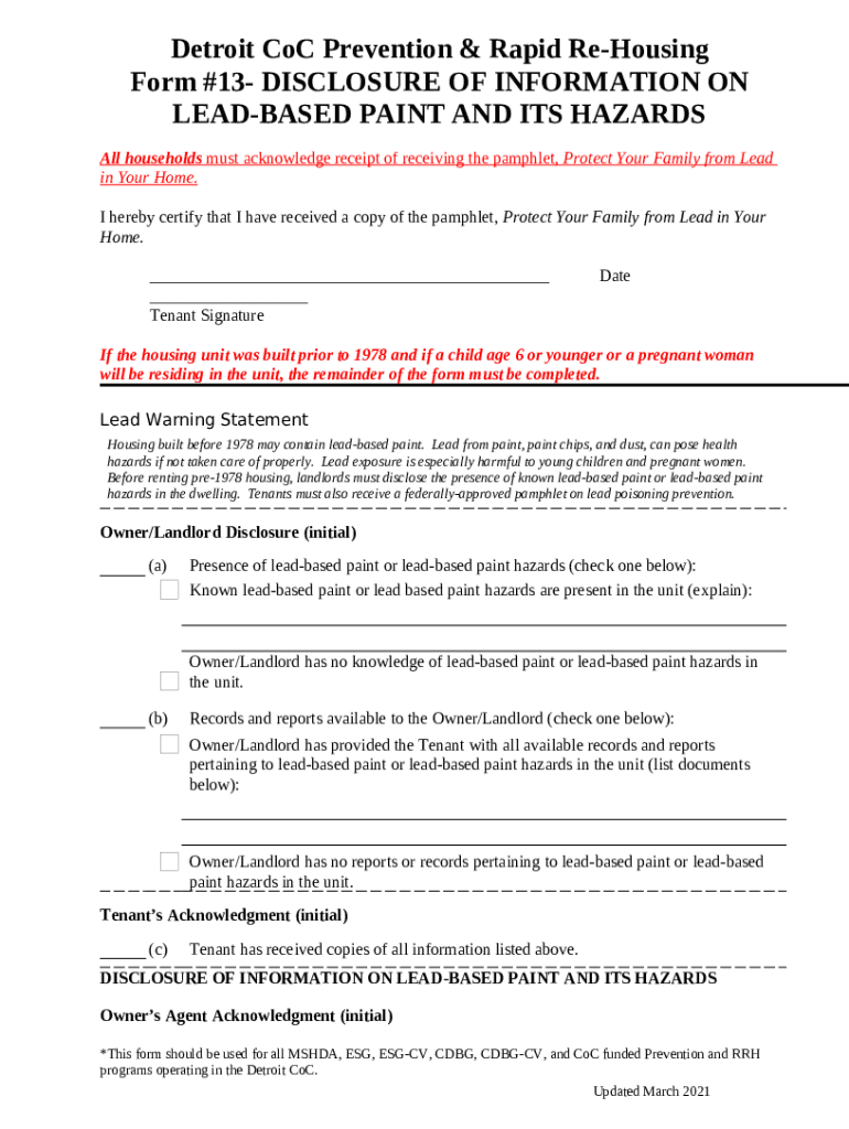 A Landlord's Guide to the Philadelphia Lead Disclosure ... Doc Template ...
