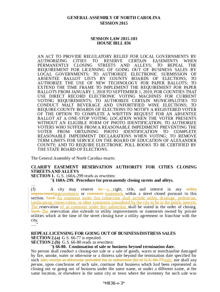 ELECTION MODIFICATIONS.Legislative Reporting Service Doc Template ...