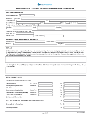 Definition of Solid Waste Disposal Facilities for Tax-Exempt ... Doc Template | pdfFiller
