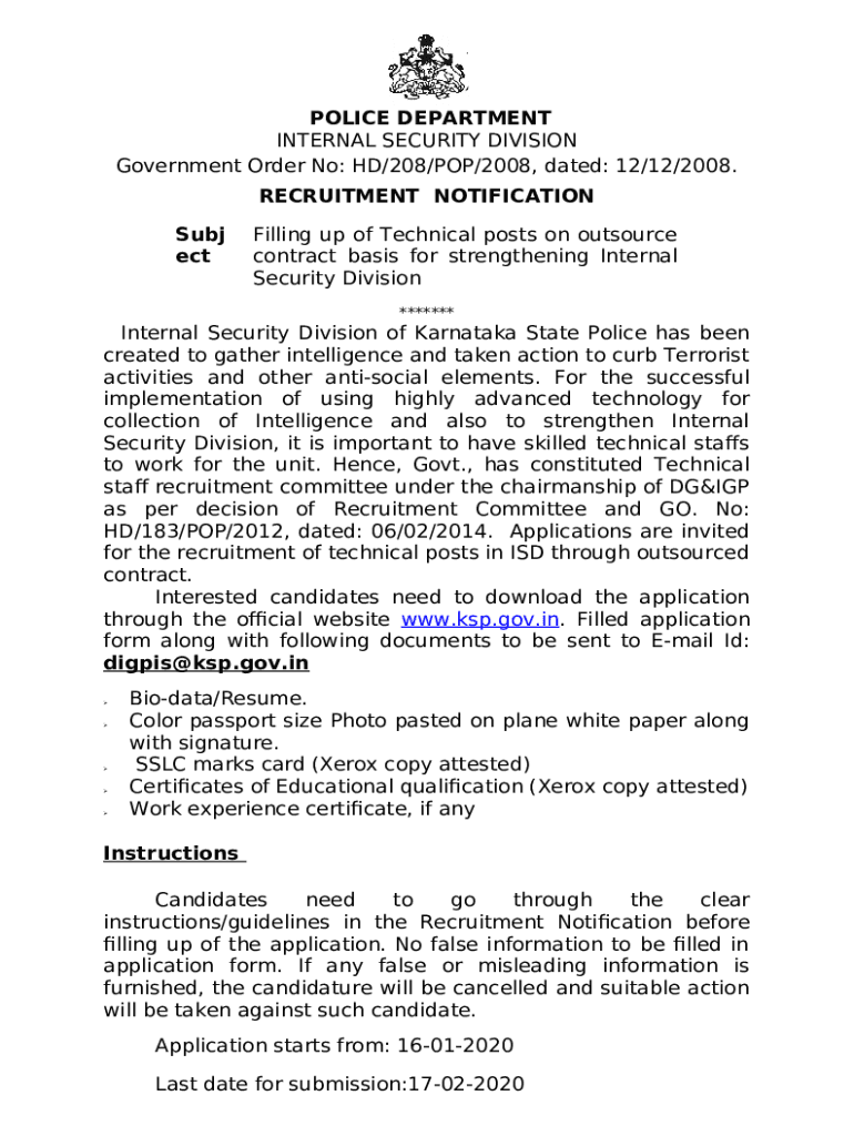 INTERNAL SECURITY DIVISION Doc Template | pdfFiller