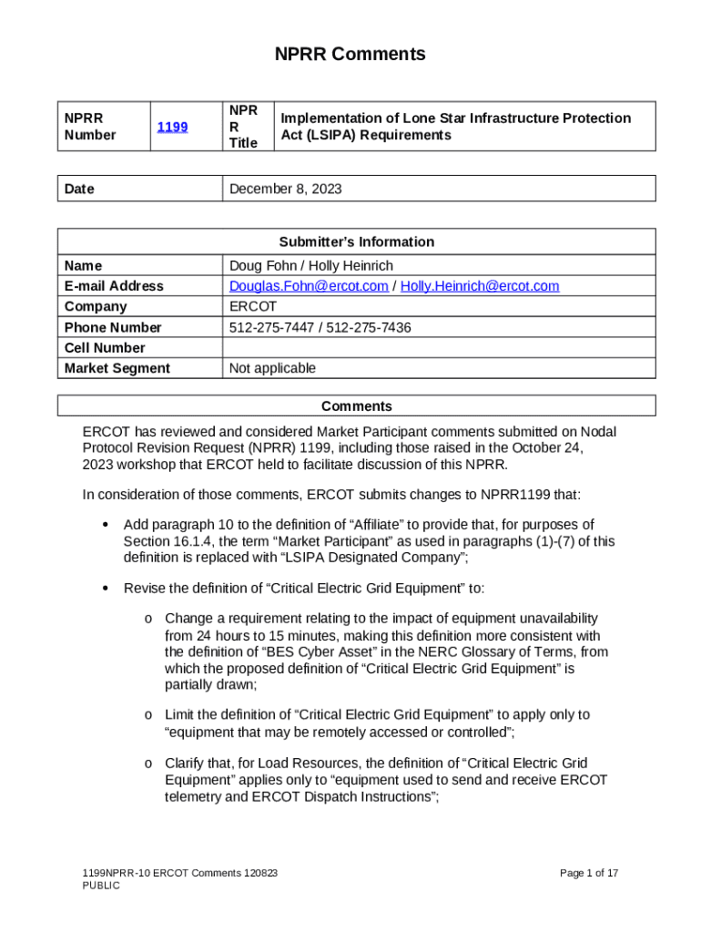 Implementation of Lone Star Infrastructure Protection Act (LSIPA ...