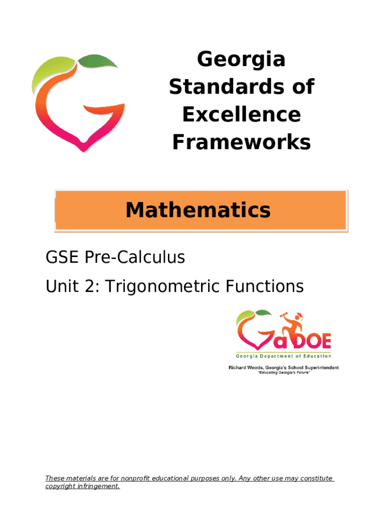 GSE Pre-Calculus Unit 3: Trigonometry of General Triangles Doc Template ...