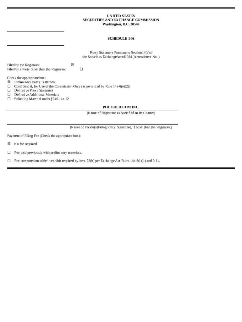 Polished.com Inc. ( - cloudfront.net Doc Template | pdfFiller