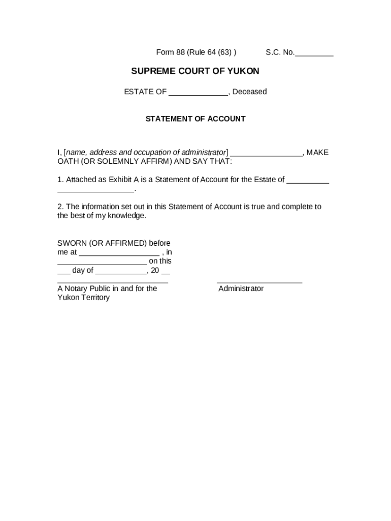 88 (Rule 64 (63) )S Doc Template | pdfFiller