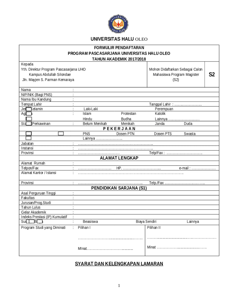 Profil Program Studi Doc Template | pdfFiller