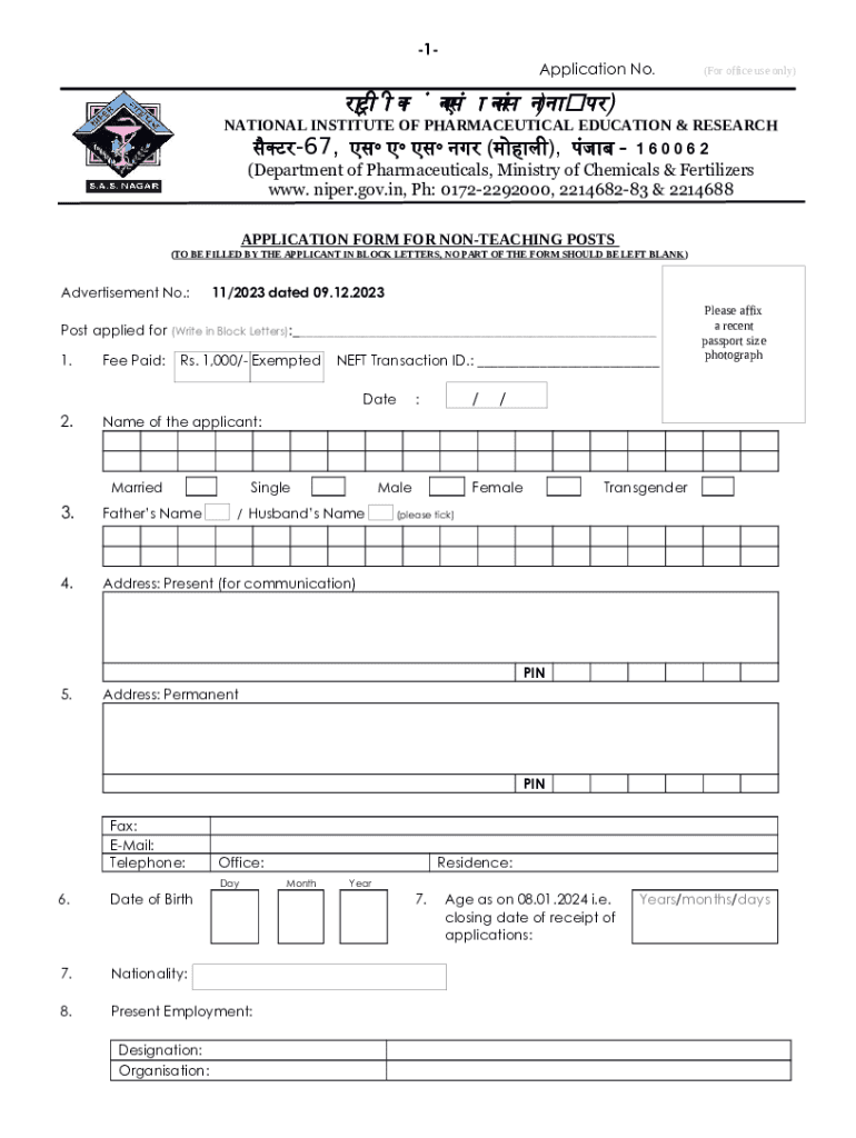 Sample Applications & MoreNIAID - niper gov Doc Template | pdfFiller