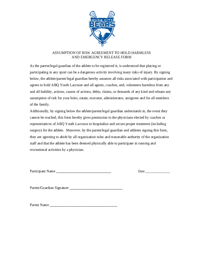 Sports Waiver s: Types, Tips, and Templates (2024) Doc Template | pdfFiller