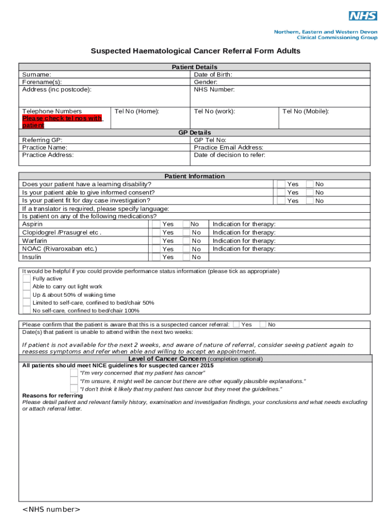 Suspected-Haematological-Cancer-Referral--Adults ... Doc Template ...