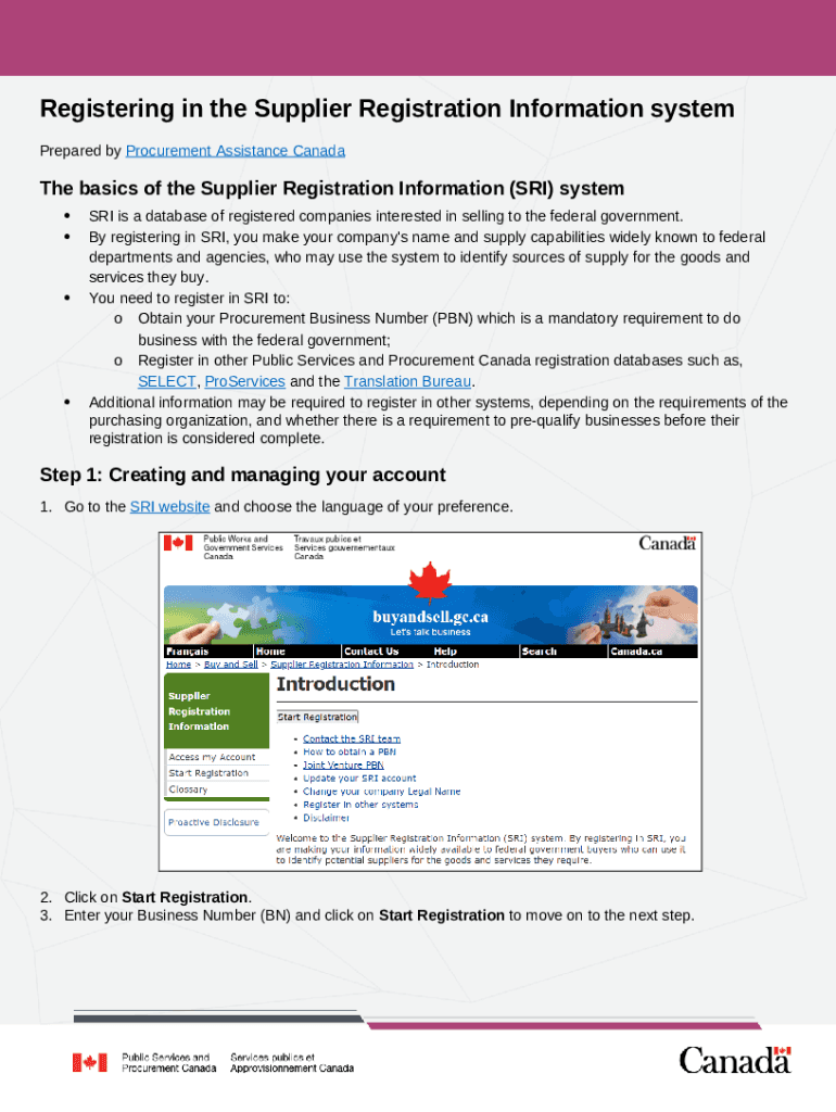 Get to Know the Government of Canada Procurement ... Doc Template ...