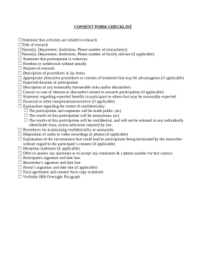 Human Subjects Research Tips for Completing IRB s Doc Template | pdfFiller