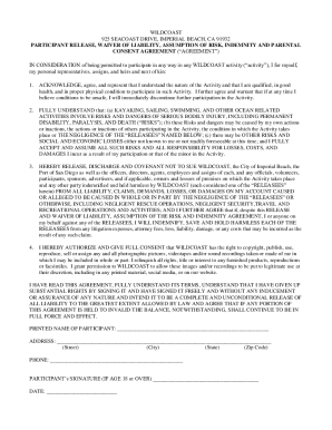 Fillable Online Parent Permission & Liability Release Form Fax Email Print - pdfFiller