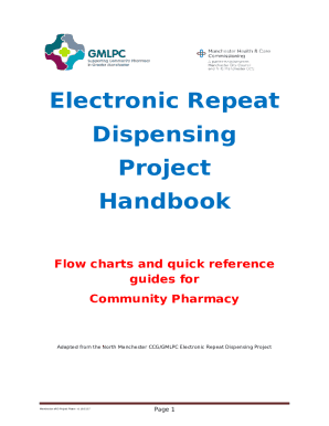 Electronic Repeat Dispensing Project Handbook Flow charts ... Doc Template | pdfFiller