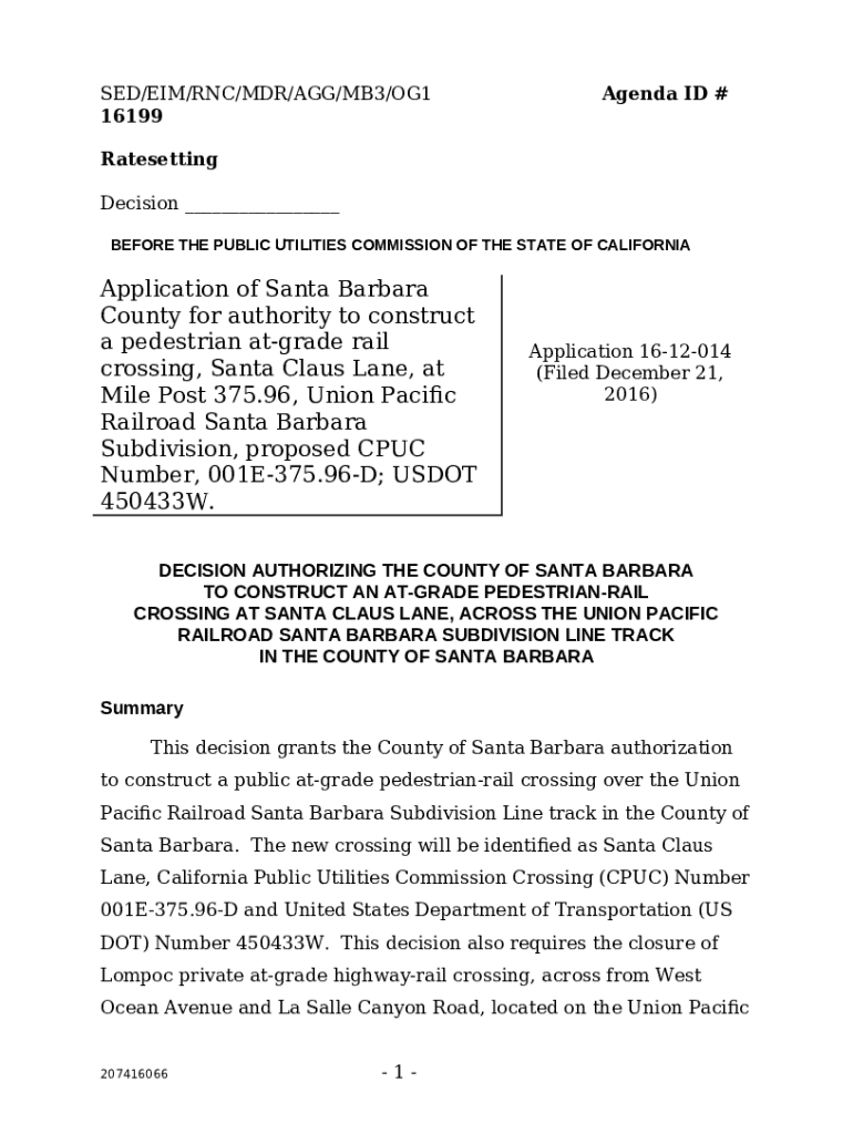 Santa Claus Lane Pedestrian Rail Crossing Railroad Grade ... - docs ...