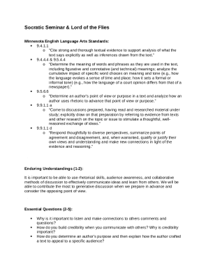 The Definition Of A Socratic Seminar Doc Template | pdfFiller